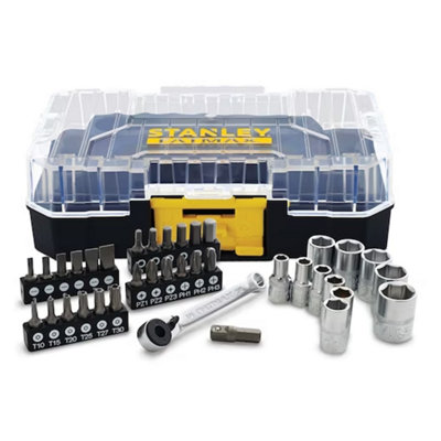 Stanley FATMAX 1/4 Inch PRO-STACK 37pc Socket Set TSTAK FMMT19101-0 ...