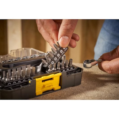 Stanley FATMAX 1/4 Inch PRO-STACK 37pc Socket Set TSTAK FMMT19101-0 ...