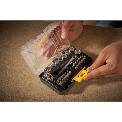 Stanley FATMAX 1/4 Inch PRO-STACK 37pc Socket Set TSTAK FMMT19101-0 ...
