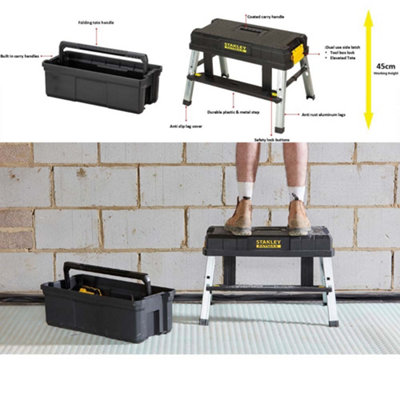 STANLEY FATMAX 25 IN. 3-IN-1 STEP STOOL, TOOL BOX AND TOTE FMST81083-1