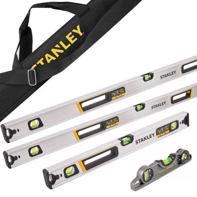 Stanley Fatmax Pro Box Beam 4 Piece Level Pack 6ft 4ft 2ft Torpedo and ...