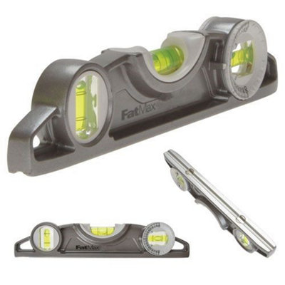 STANLEY FATMAX PRO BOX BEAM PRO SPIRIT LEVEL SET 4PC - 250 600 1200 ...