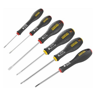 Stanley Fatmax Screwdriver (Pack of 7) Black/Yellow (One Size)