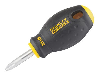 Stanley FatMax Stubby Phillips Screwdriver PH2 - 30mm Durable Tool for ...