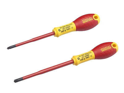 STANLEY FMHT0-62649 FatMax VDE Insulated Borneo PZ Scewdriver Set, 2 ...
