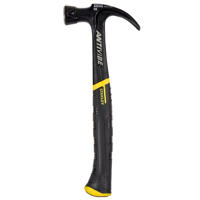 Stanley FMHT1-51275 FatMax Antivibe All Steel Curved Claw Hammer 16oz ...