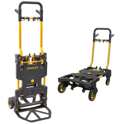 Stanley FT586 Folding 2 in 1 Sack Truck + Trolley Dolly Tool Cart SXWT ...