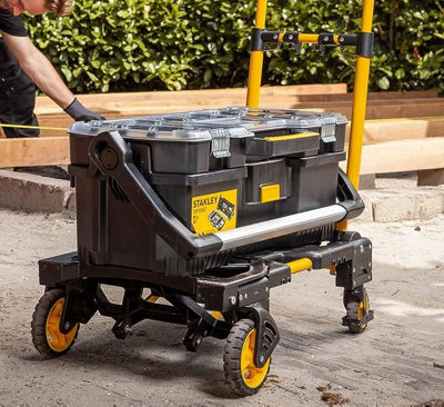 Stanley FT586 Folding 2 in 1 Sack Truck + Trolley Dolly Tool Cart SXWT ...