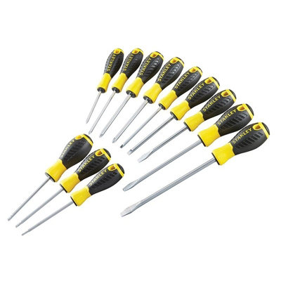 Stanley Hand Tools 0-60-212 Essential Screwdriver Set, 12 Piece Multi ...