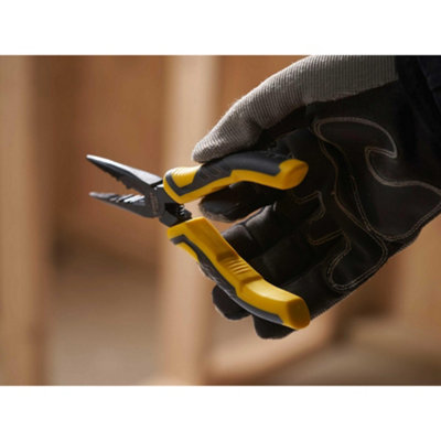 Stanley Hand Tools Controlgrip Long Nose Pliers Multi Colour (200mm (8in))