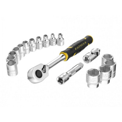 Stanley Hand Tools Fatmax 3/8in M Pro-stack Socket Set, 18 Piece Multi ...