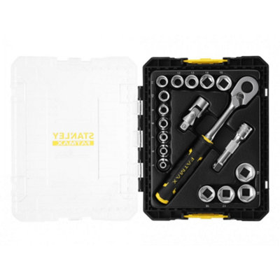 Stanley Hand Tools Fatmax 3/8in M Pro-stack Socket Set, 18 Piece Multi ...