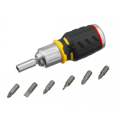 Stanley Hand Tools Fatmax Ratchet Screwdriver Stubby Multi Colour (One ...