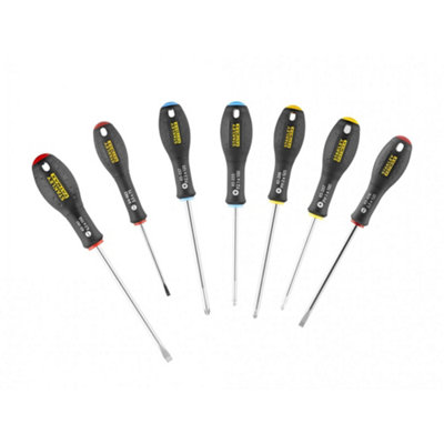 Stanley Hand Tools Fatmax Screwdriver Set, 7 Piece Multi Colour (One Size)