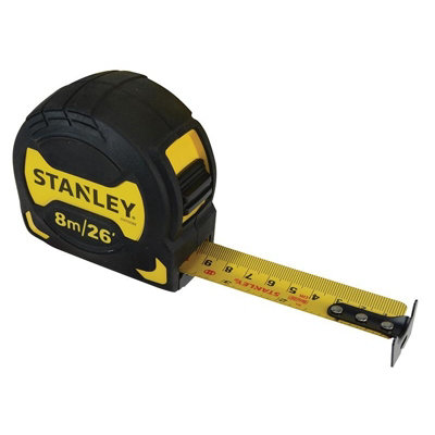 Stanley Hand Tools Grip Pocket Tape Multi Colour (8m/26ft (Width 28mm))