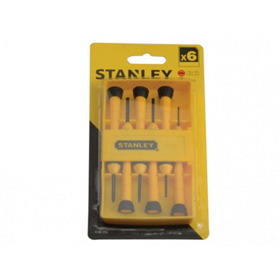 Stanley Hand Tools Instent Screwdriver Set, 6 Piece Multi Colour (One Size)