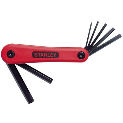 Stanley Hand Tools Metric Folding Hexagon Key Set, 7 Piece Multi Colour ...