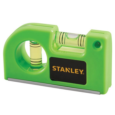 Stanley Magnetic Pocket Spirit Level Hi-Vis Green