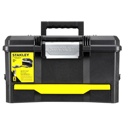 Stanley One Touch Toolbox Lockable With Organiser Drawer 19in STA170316 ...