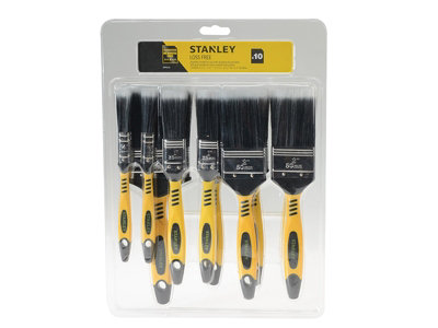 Stanley Paint Brushes Loss Free Synthetic Brush Set 10 Piece STASTPPLF10