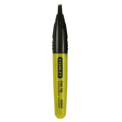 Stanley Permanent Fine Tip Mini Marker Pen Black Pocket Size 2-47-329 1 ...