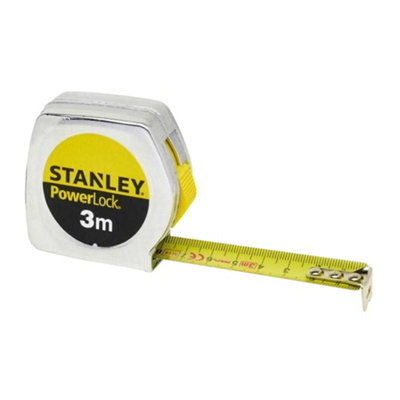 Stanley Powerlock Tape Measure Yellow/Silver (3m)
