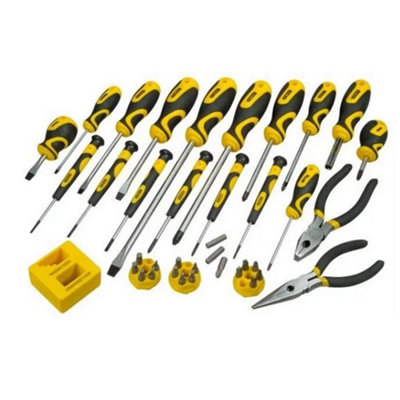 Stanley Screwdriver Set (Pack of 39) Yellow/Black (One Size)