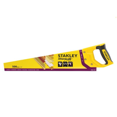 Stanley Sharpcut Handsaw 20 Inch 500mm 11TPI STA120371 1-20-371 ...