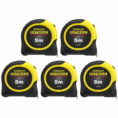 Stanley STA033720 Fatmax Armor Metric 5m Tape Measure Pack of 5