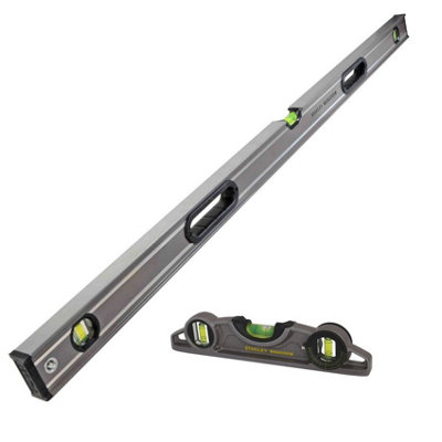 Stanley STA043681 FatMax Box Beam Spirit Level 200cm + Torpedo 0-43-624 ...