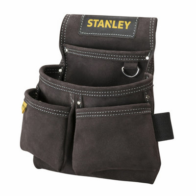 Stanley STA180116 Leather Double Pouch Nail Screw Tool Pouch STST1 ...