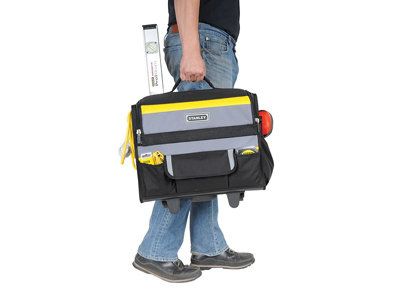 Stanley STA197515 18" Inch Soft Tool Bag On Wheels Wheeled Storage Case ...