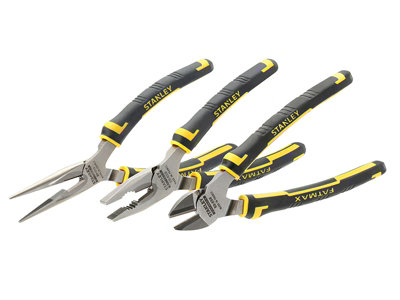 Stanley STA484488 FatMax 3 Plier Set 4-84-488 Long Nose Diagonal ...