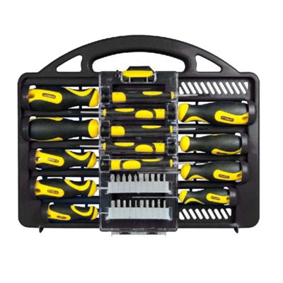 Stanley STHT0-62141 Screwdriver Set (Pack of 34) Black/Yellow (One Size)