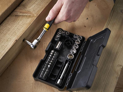 Stanley STMT82672-0 1/4in Compact Socket Set, 37 Piece STA082672