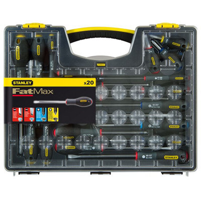 Stanley Tools FatMax 20-Piece Screwdriver Set with Durable Chrome ...