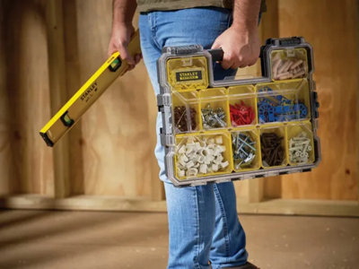 Stanley x5 FatMax Pro Shallow Organiser Stackable System Parts Storage ...