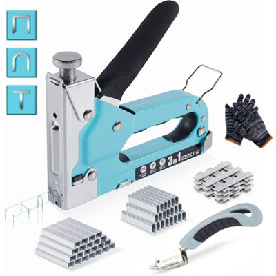 Staple Gun Heavy Duty Tacker Stapler Upholstery Nail Gun 3000x Staples ...