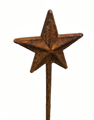 Star 5Ft Plant Pin Bare Metal/Ready to Rust (Pack of 3) - Steel - W10 x H152.4 cm | DIY at B&Q