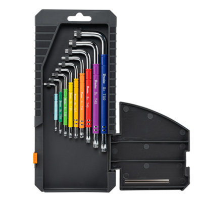 star hex key/allen key set ,colour coded and long reach handle,handy ...