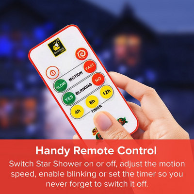 STAR SHOWER LED CHRISTMAS SLIDE SHOW PROJECTOR WITH REMOTE