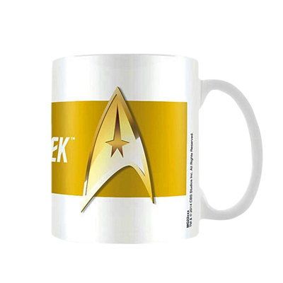 Star Trek Command Mug White/Gold (One Size) | DIY at B&Q