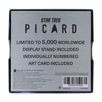 Star Trek Limited Edition Picard Family Crest Medallion
