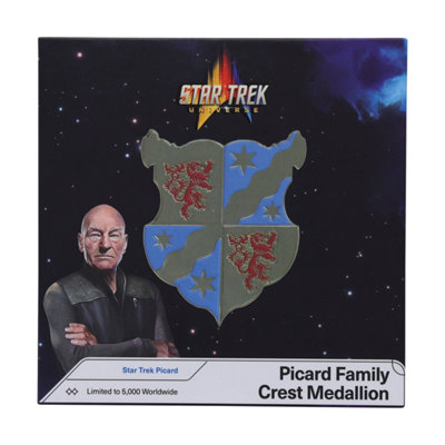 Star Trek Limited Edition Picard Family Crest Medallion