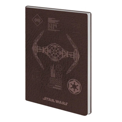 Star Wars Empire Flexible A6 Notebook (Pack of 2) Grey/Black (14.8cm x ...