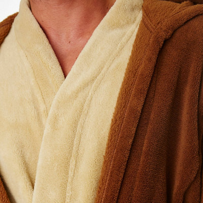 Star Wars Men's Brown Jedi Bathrobe