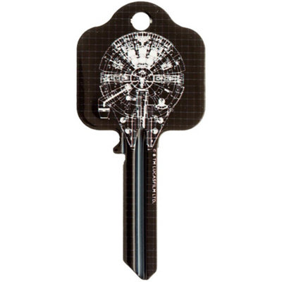 Star Wars Millenium Falcon Door Key Black (One Size)