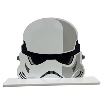 Buy Star Wars Storm Trooper White Wall Shelf, 48.5cm W X 8cm D X 33.5cm ...
