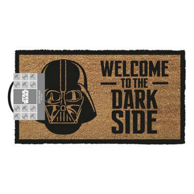Star Wars Welcome To The Dark Side Door Mat Brown/Black (One Size ...