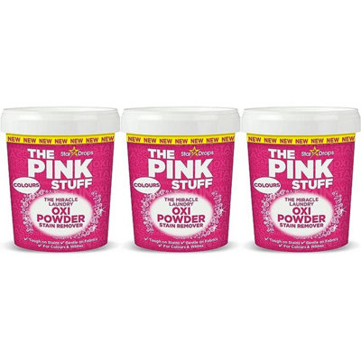 Stardrops The Pink Stuff Oxi Powder Stain Remover Colours - 1kg (Pack of 3)